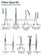 Feline Spay Surgery Kit - Economy | Medical Tools Shop